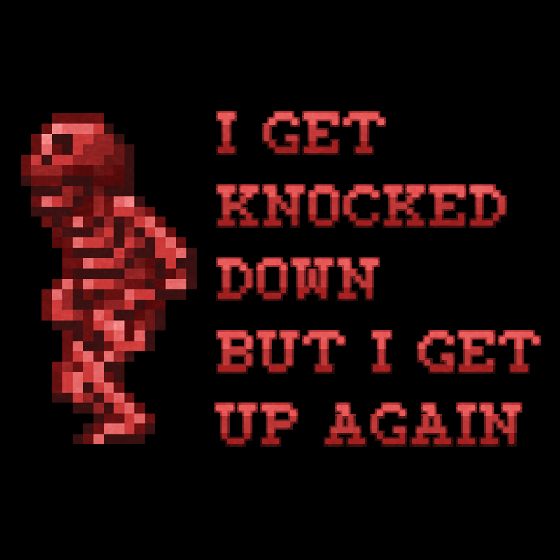 Castle Red Skeleton - PixelRetro Video Game T-shirts - Castlevania