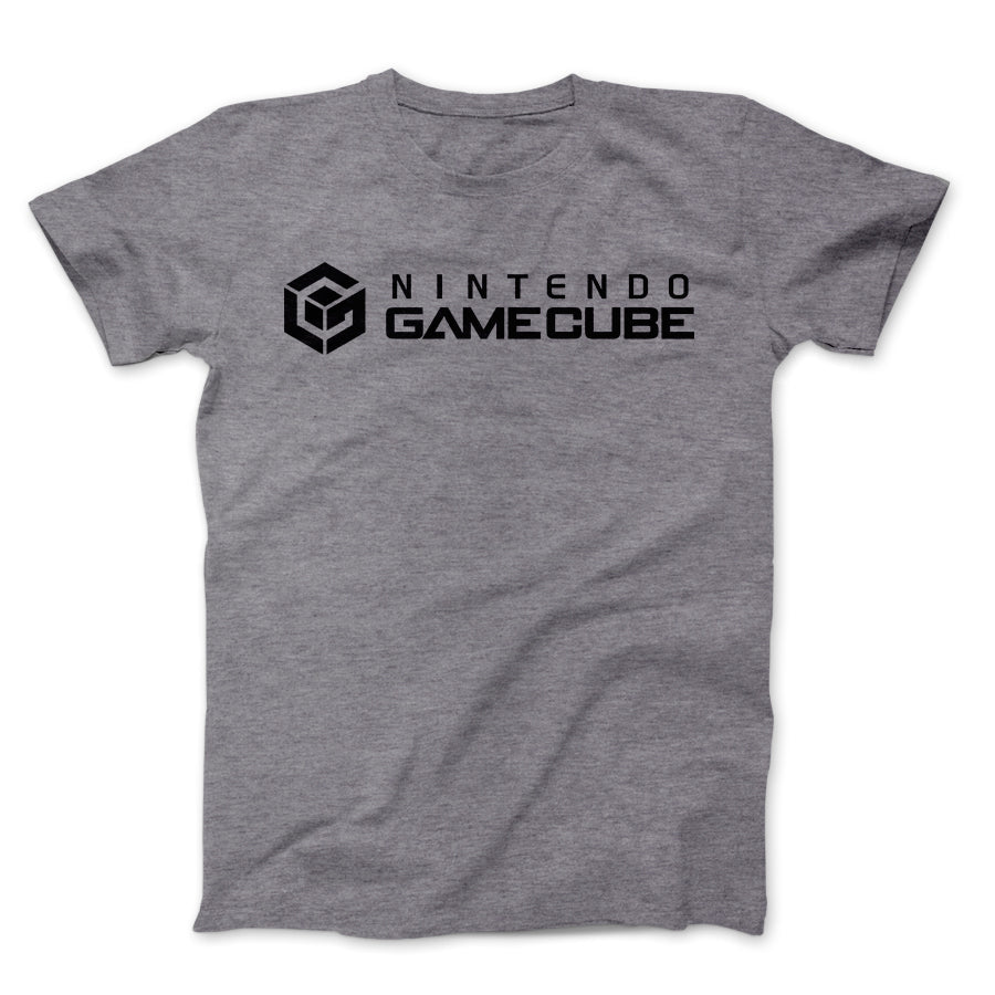 GCN Even All Black on Heather - PixelRetro Video Game T-shirts - GameCube