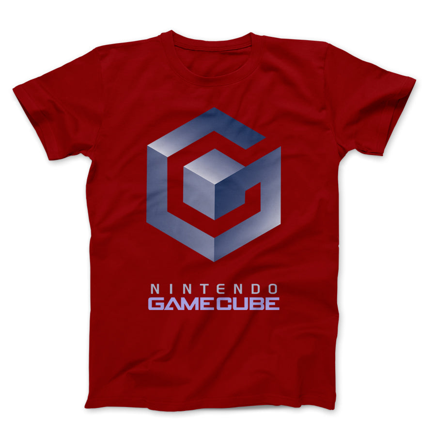 GCN Logo Text on Colors - PixelRetro Video Game T-shirts - GameCube