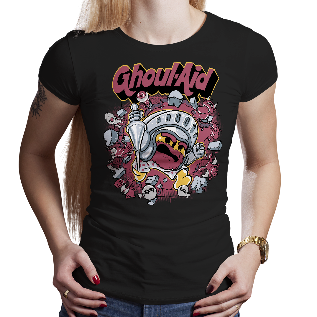 Ghoul Aid 'n Ghosts - PixelRetro Video Game T-shirts - Ghouls n Ghosts
