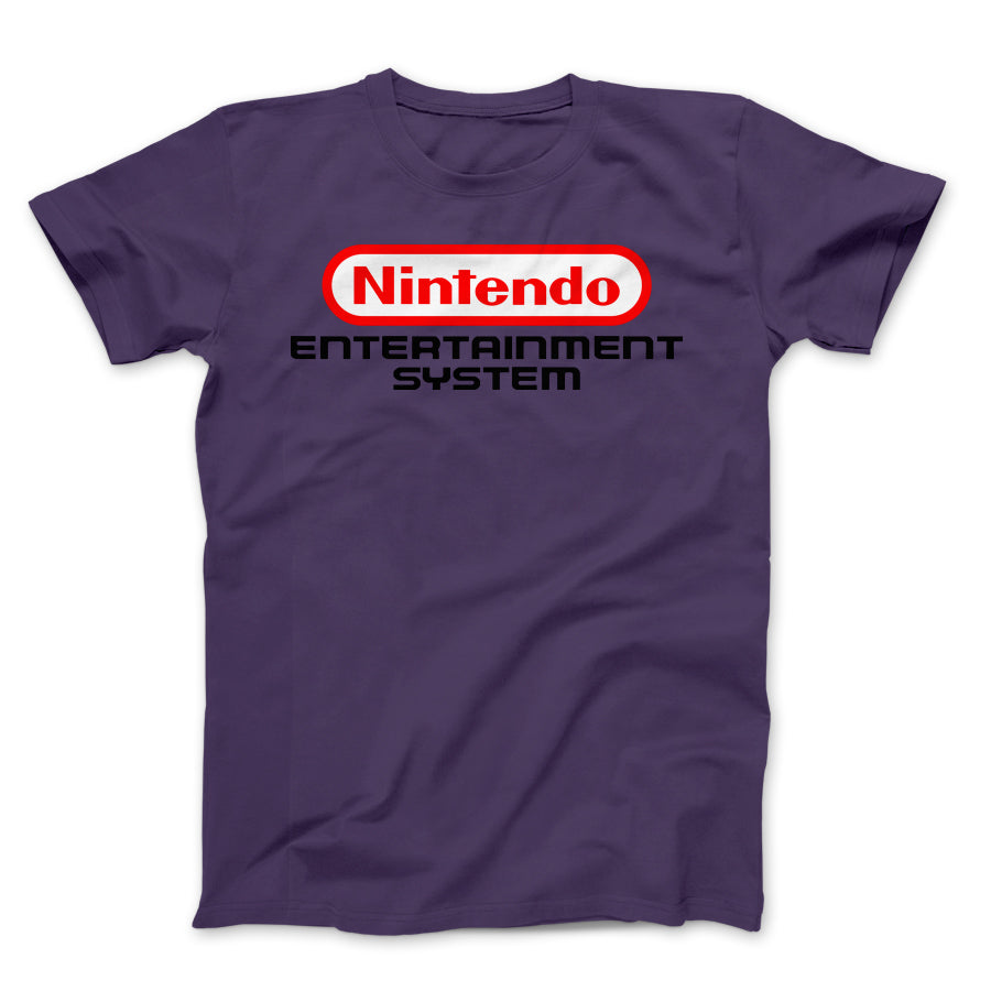 NES Logo Black Text on Colors - PixelRetro Video Game T-shirts - NES