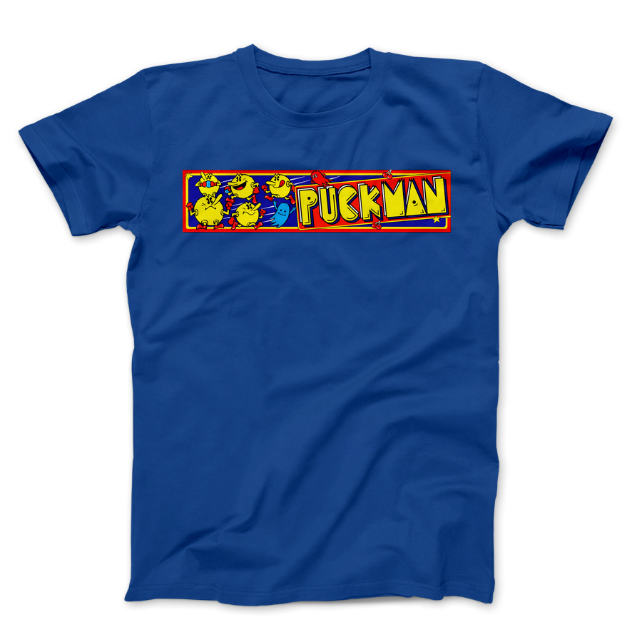 Puck Man - PixelRetro Video Game T-Shirt- Retro Arcade - Pacman