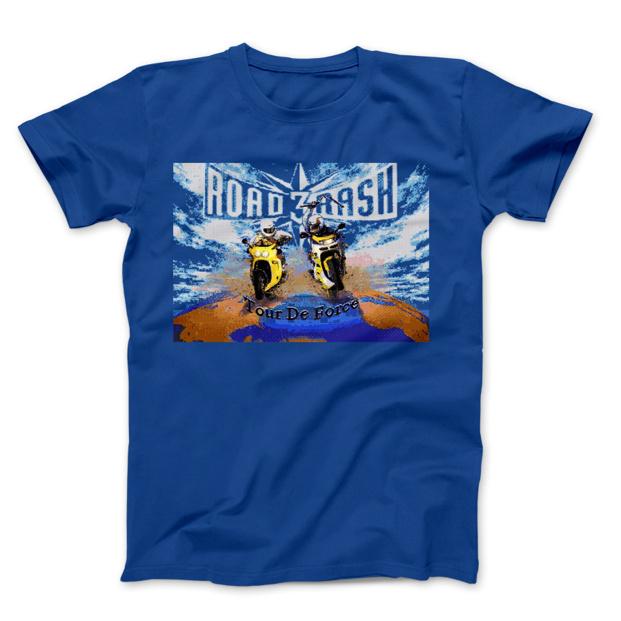 Road Rash II - PixelRetro Video Game T-shirts - Beat Em Up - Racing