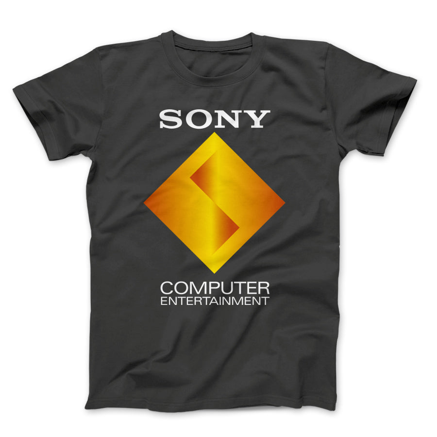 SCE Icon Logo on Gray - PixelRetro Video Game T-shirts - GameCube