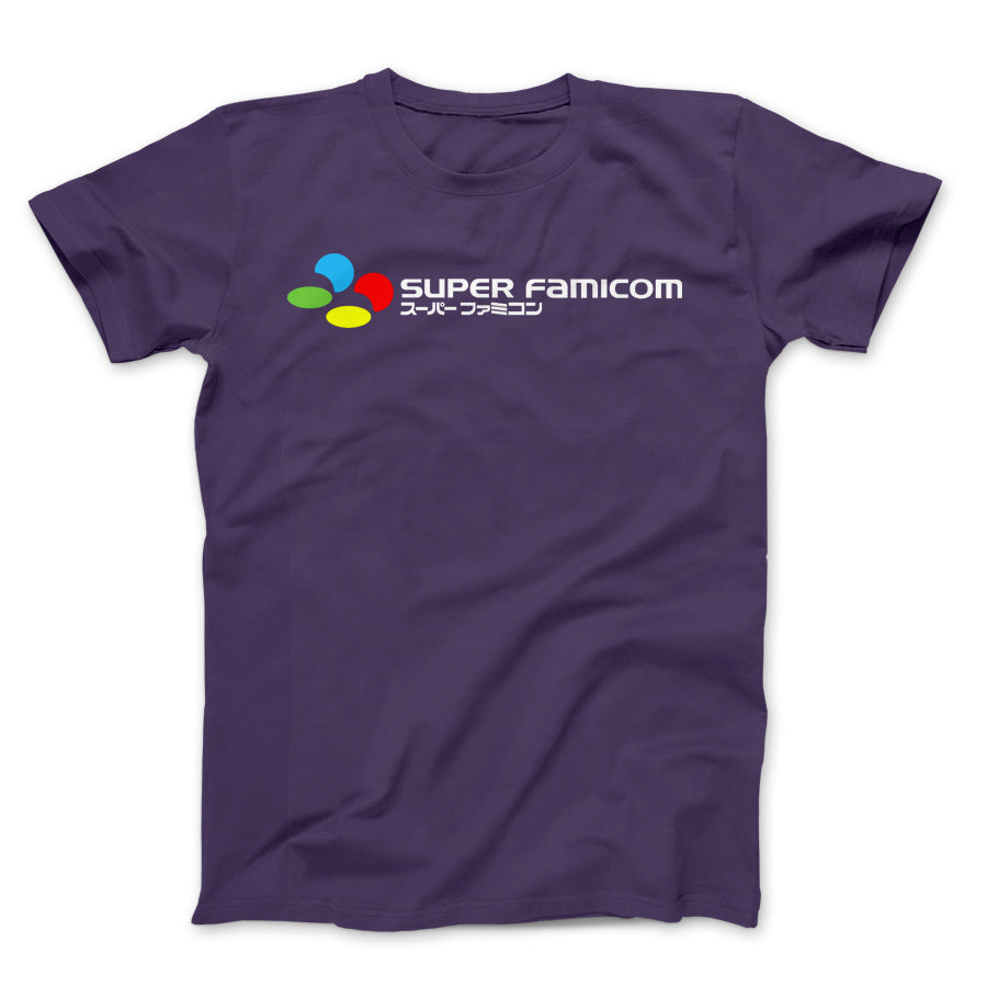 Super Famicom 4 Button Colors - PixelRetro Video Game T-shirts - SNES