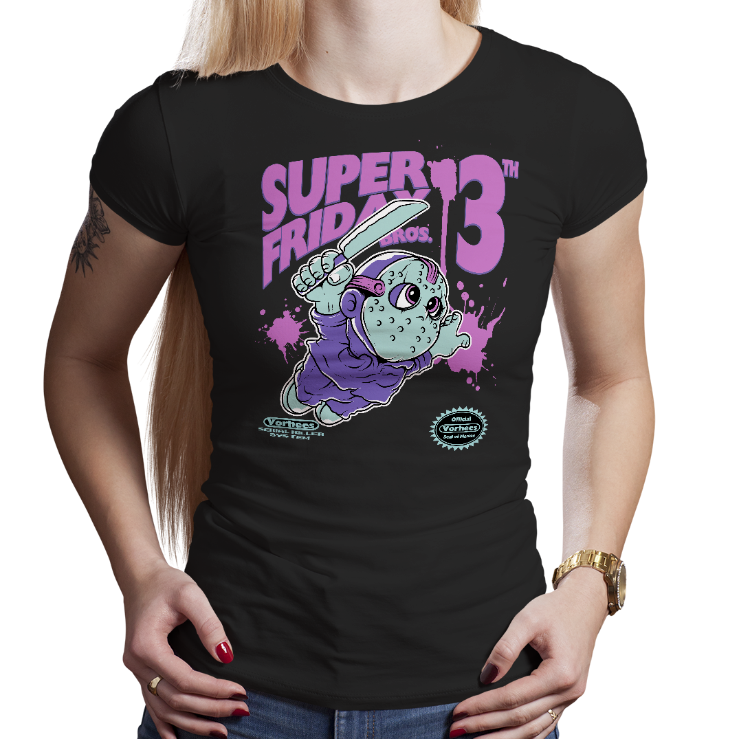 Super Friday Bros - PixelRetro Video Game T-shirts - Friday the 13th
