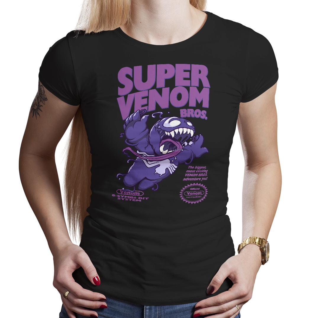 Super Symbiote Bros - PixelRetro Video Game T-shirts - Super Mario Bro