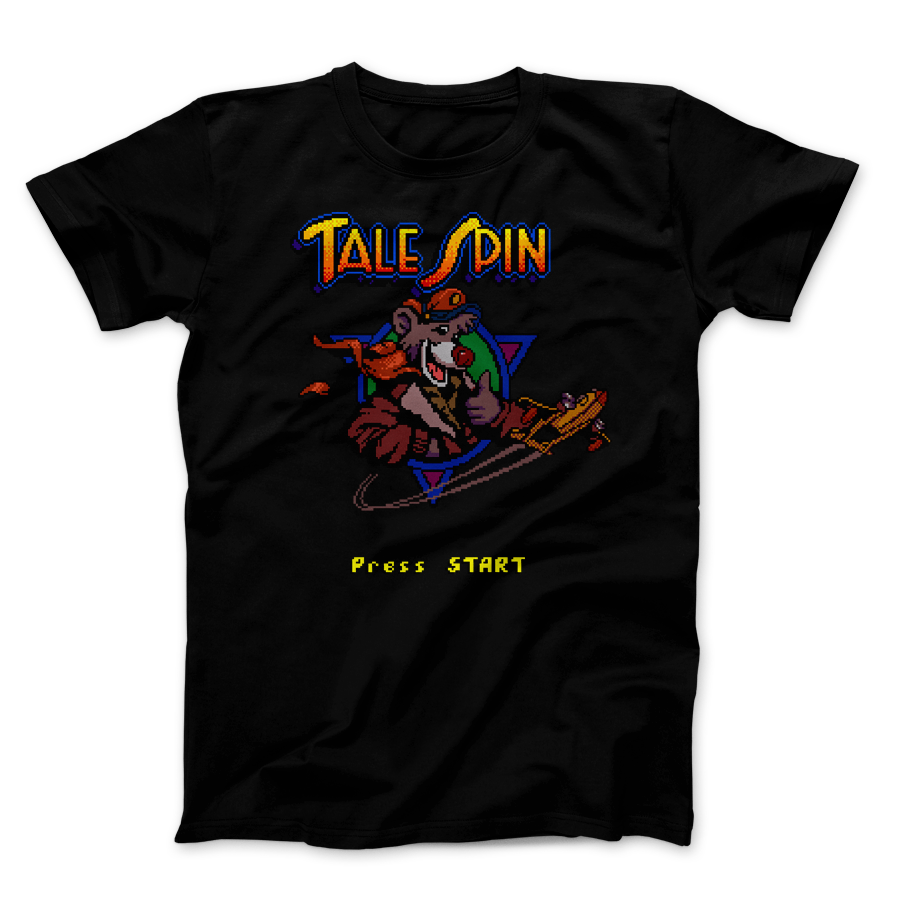 TaleSpin - PixelRetro Video Game T-shirts - 16-Bit - Cartoon