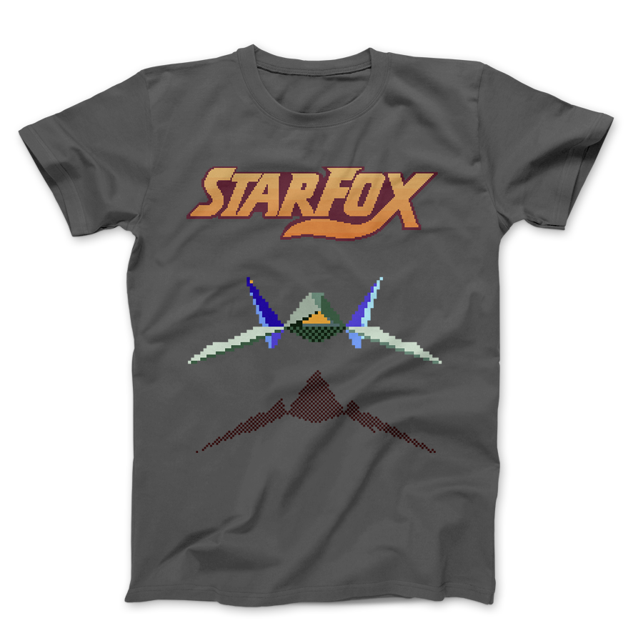 The Arwing - PixelRetro Video Game T-shirts - Nintendo Star Fox